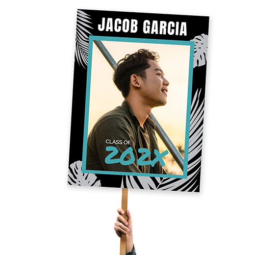 Tropical Modern Graduation Foamcore Sign - Pictures Plus